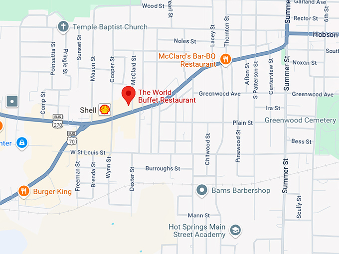 16. the world buffet restaurant map