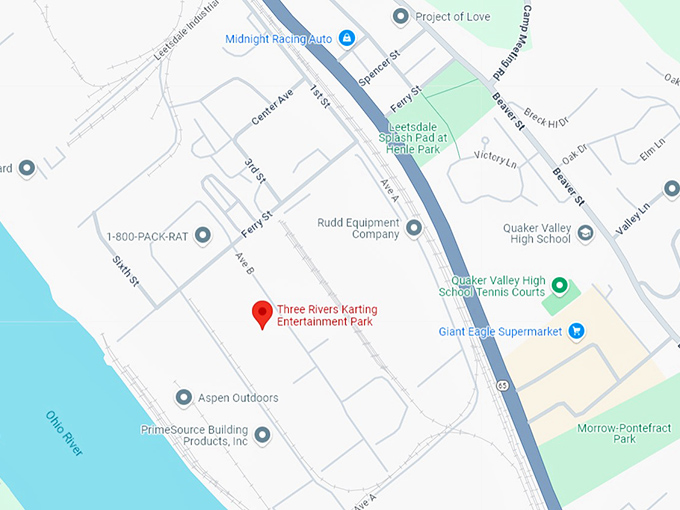 16. three rivers karting entertainment park map