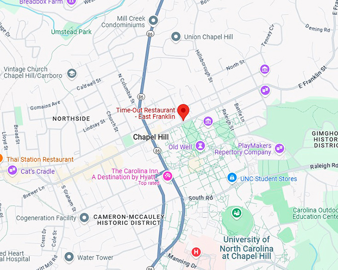 16. time out restaurant east franklin map