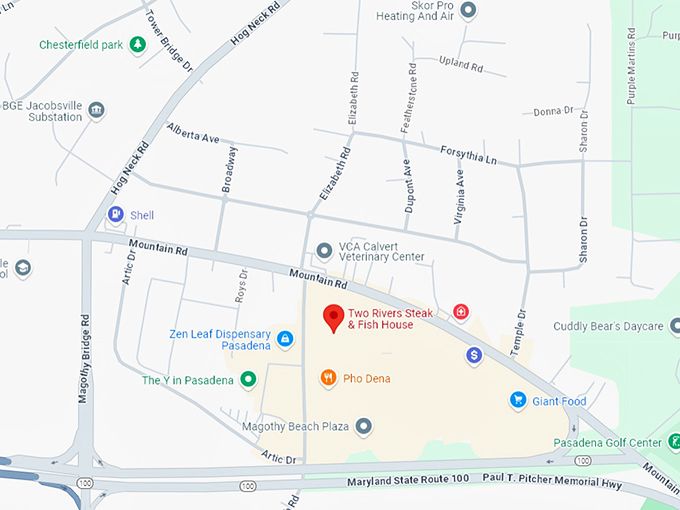 16. two rivers steak & fish house map