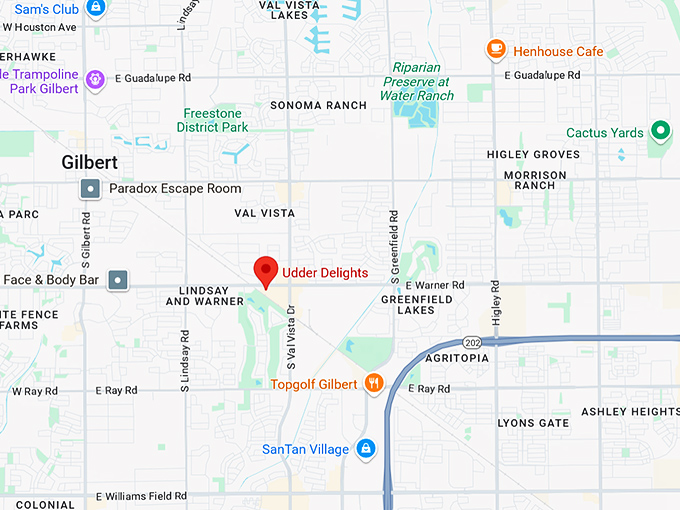 16. udder delights map