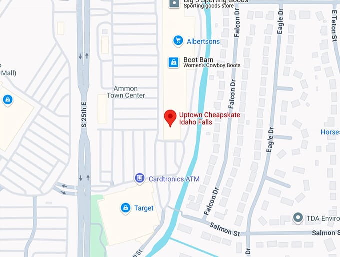 16. uptown cheapskate idaho falls map
