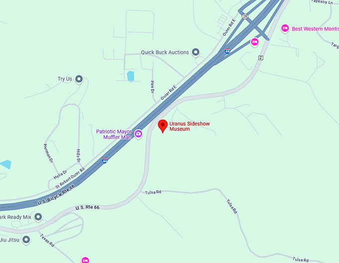 16. uranus sideshow museum map