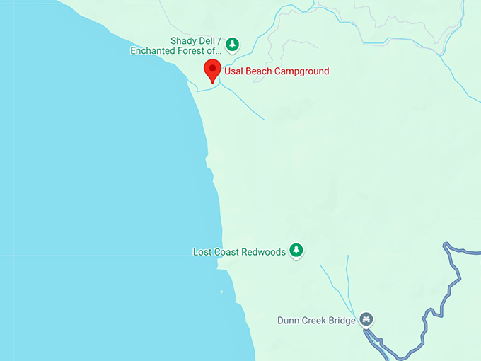 16. usal beach campground map