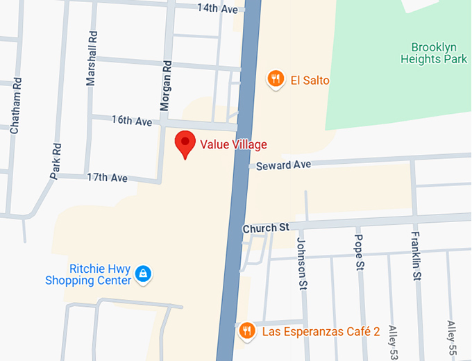 16. value village map