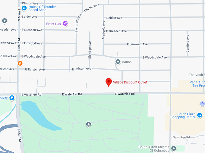 16. village discount outlet map