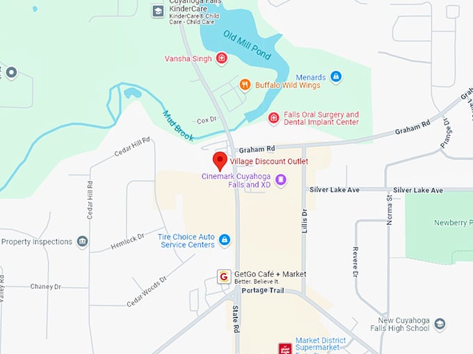 16. village discount outlet map