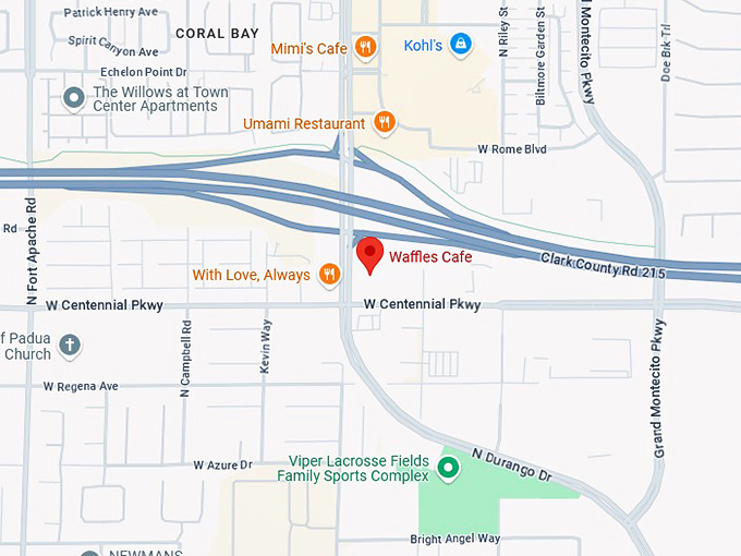 16. waffles cafe map