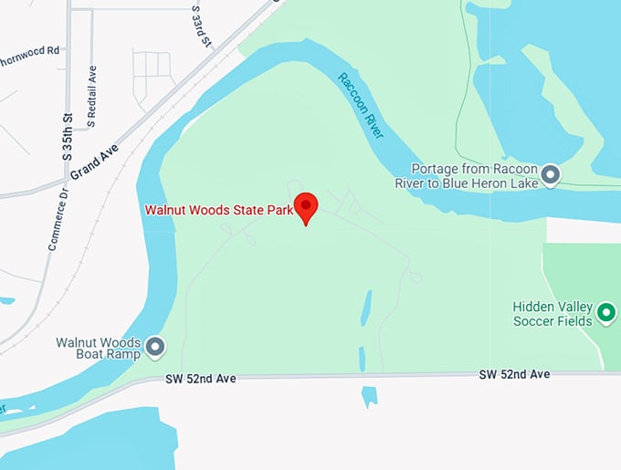 16. walnut woods racoon river trail map