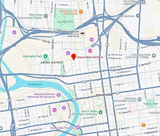 16. wario's beef and pork map