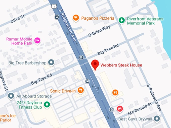 16. webbers steak house map