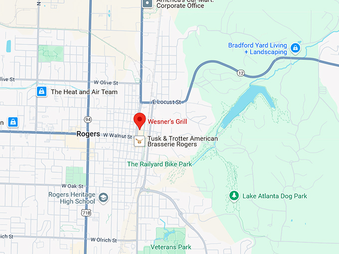 16. wesner's grill map