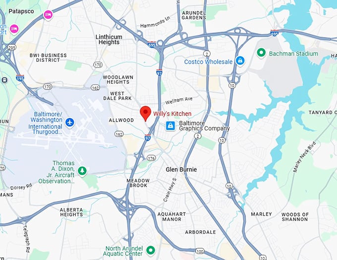 16. willy's kitchen map