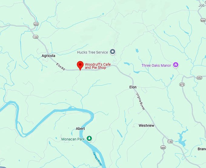 16. woodruff's cafe and pie shop map