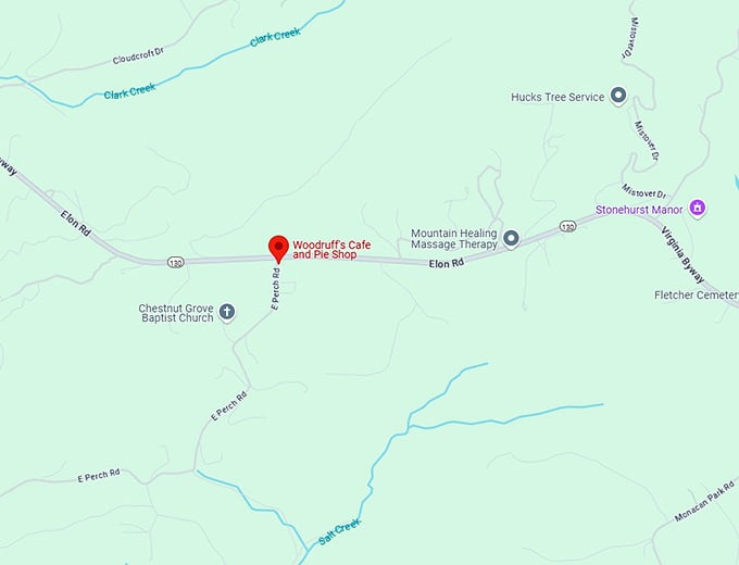 16. woodruff's cafe and pie shop map