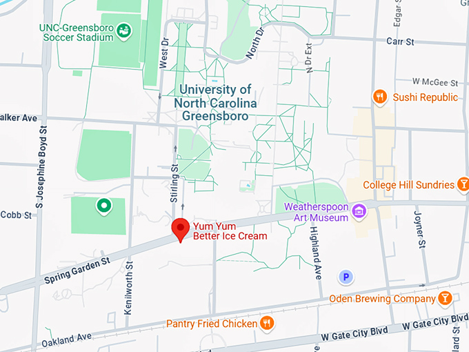 16. yum yum better ice cream map