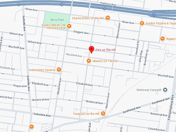 16. zia's on the hill map