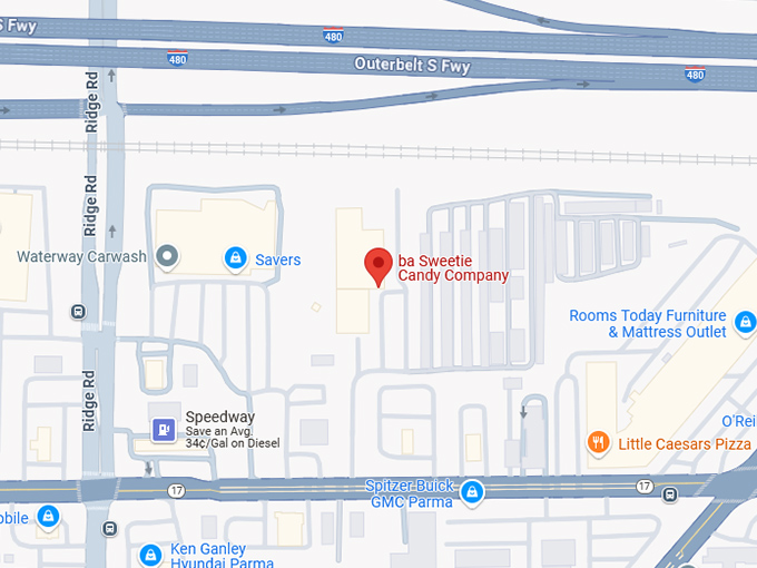 16. b.a. sweetie candy company map