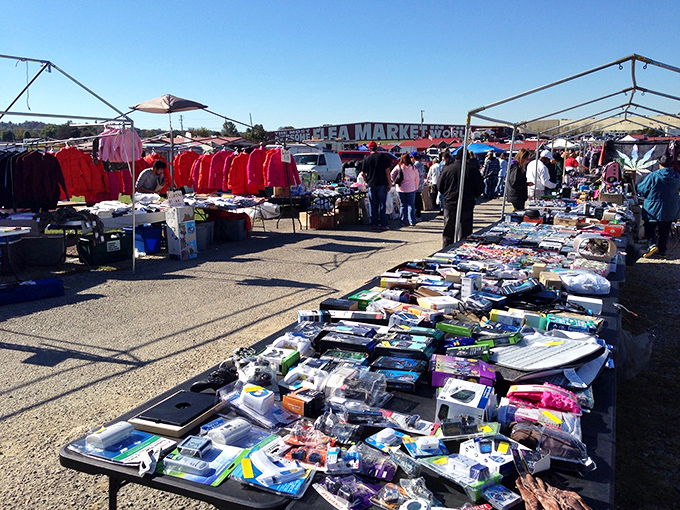 Treasure hunting paradise! The endless sea of merchandise at Awesome Flea Market makes bargain hunters feel like kids in a candy store.