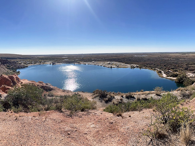 The "bottomless" lakes shimmer like sapphires in the desert sun, nature's optical illusion at its finest.
