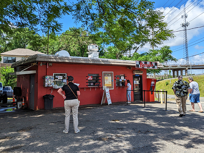 The little red burger hut that could! Brooks' Sandwich House proves size doesn't matter when it comes to burger greatness.