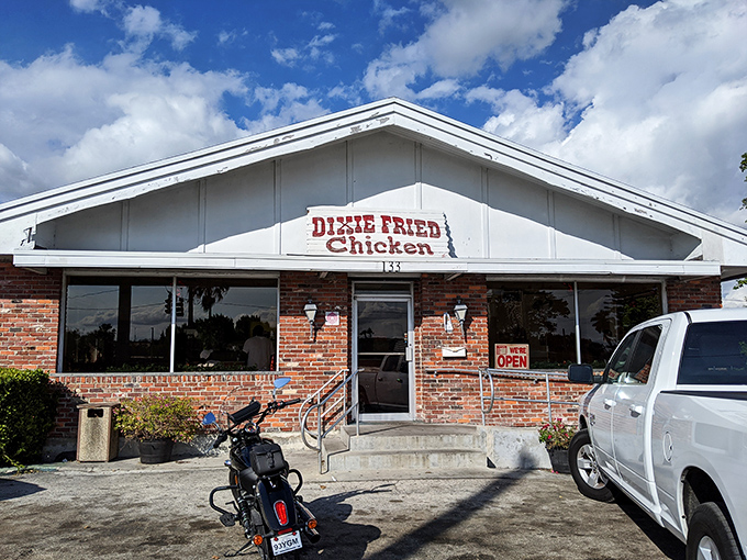 The humble brick exterior of Dixie Fried Chicken hides flavor that would make Colonel Sanders hang up his white suit in defeat.