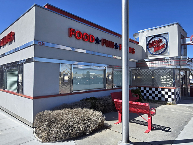 Dixie's Diner: Where retro chrome and neon take you back to poodle skirts and jukeboxes. This time-traveling Idaho Falls gem screams "Happy Days" from every gleaming surface.