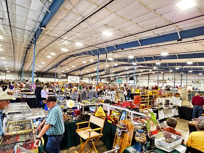 Look at this indoor treasure universe! First Monday Trade Days in Canton turns bargain hunting into an Olympic sport.
