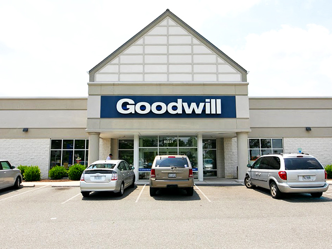 The classic Goodwill storefront – where one person's castoffs become another's "How did I live without this?" treasures.