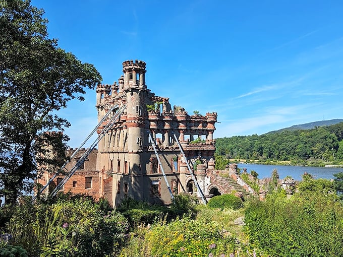 Bannerman Castle stands like a fairy tale gone wonderfully wrong, a castle where dragons might still lurk around stone corners.