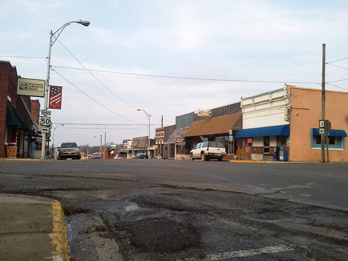 Main Street simplicity at its finest! Knob Noster's charming downtown showcases the affordable small-town living that makes retirement dollars stretch further.
