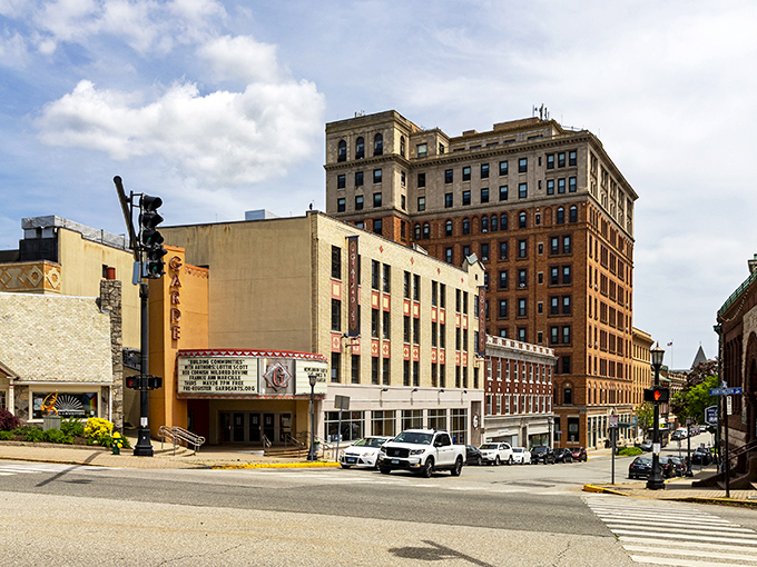 Downtown New London's historic theater stands proud, a reminder that affordable living doesn't mean skimping on culture and entertainment.