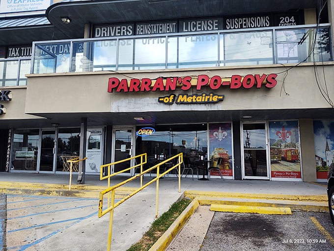 Parran's Po-Boys stands like a sandwich beacon in Metairie, where locals know the bread crackle is half the experience.