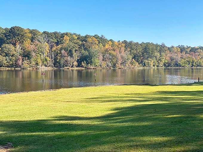 Paul M. Grist State Park: Tranquility has an address, and it's this mirror-like lake where even the fish seem to be practicing mindfulness.