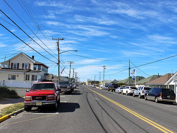 A sunny day on Point Pleasant's main street&mdash;where neighbors wave hello and your wallet doesn't wave goodbye.