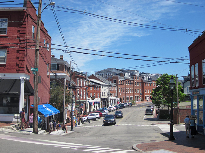 Downtown Portsmouth's brick-lined streets tell stories older than your favorite armchair. History with charm on every corner!