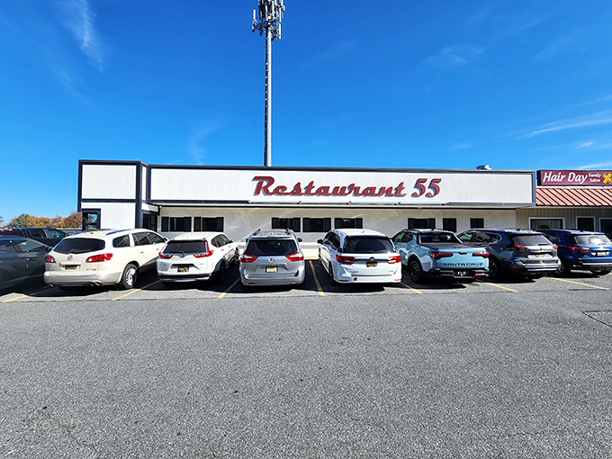 Don't let this unassuming storefront fool you – behind those walls awaits burger magic that would make even the most jaded food critic weak at the knees.