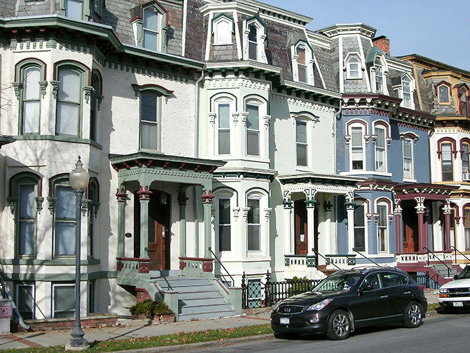 Victorian elegance meets small-town charm in Saratoga Springs, where these historic buildings tell stories older than your favorite armchair.