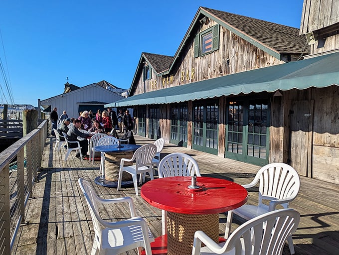 The Lobster House: Weathered wood, salt air, and a deck meant for seafood feasts. Like finding the ultimate fisherman's clubhouse with better food.