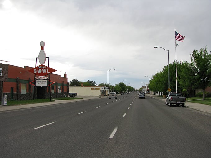 Main Street Twin Falls &ndash; where a giant bowling pin is considered perfectly normal roadside decor. Small-town charm with big personality!