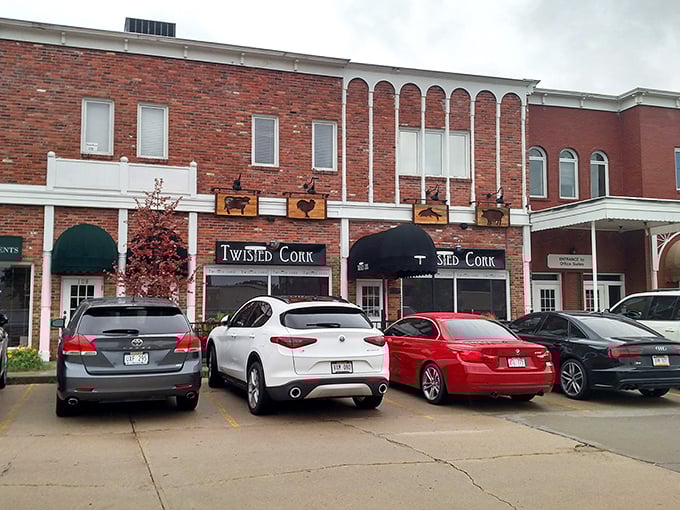 Twisted Cork Bistro: The charming brick exterior and inviting patio at Twisted Cork promise a seafood adventure without the coastal price tag 