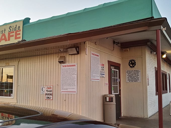 West Side Cafe's unassuming exterior hides breakfast treasures that would make a food critic weep tears of gravy-flavored joy.