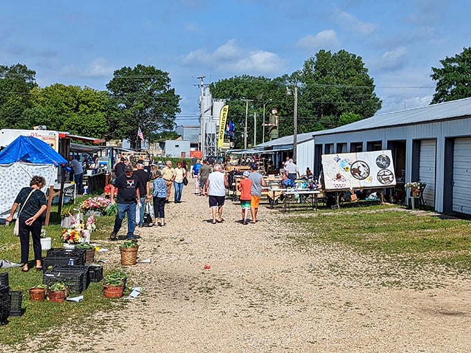 Paths wind through Adams Flea Market like a choose-your-own-adventure book where every choice leads to bargains.