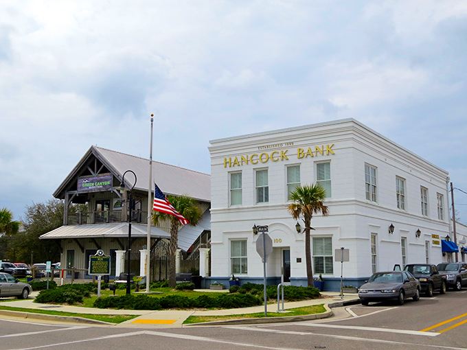 Balconies made for people-watching and streets made for strolling &ndash; Bay St. Louis' downtown invites you to slow down and stay awhile. 