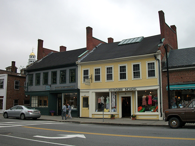 Concord: These brick and clapboard storefronts have witnessed centuries of history. Each one has stories that would fill a bestseller.