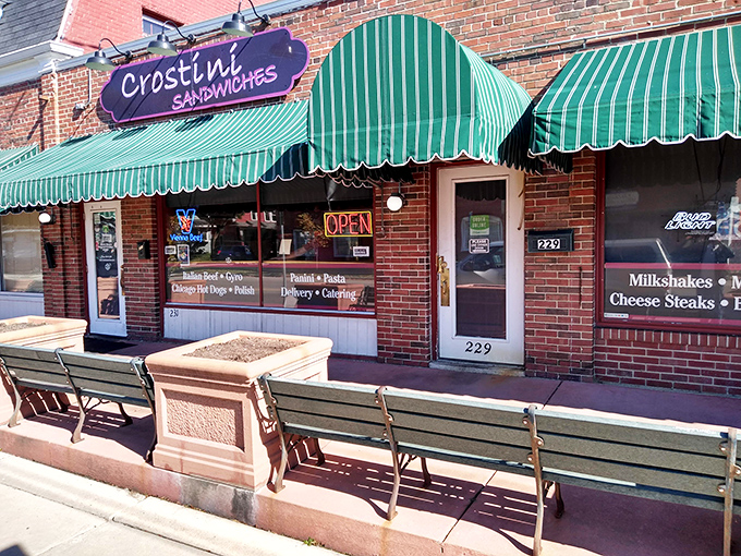 Those green awnings aren't just for show&mdash;they're signaling "sandwich oasis ahead" to hungry Madison locals. 