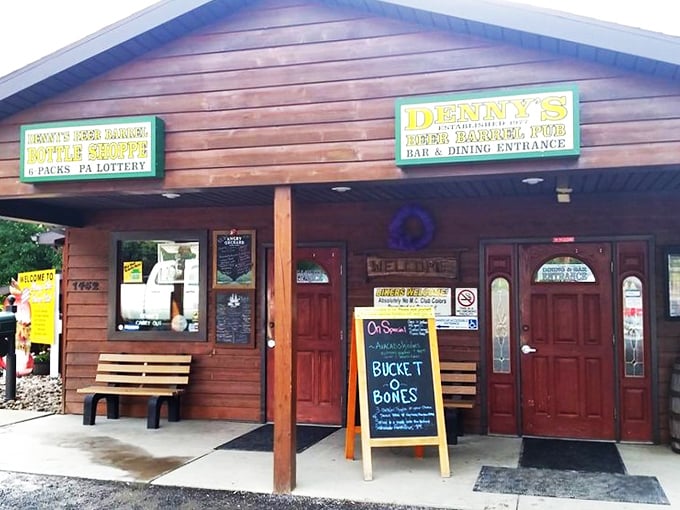 The legendary Denny's Beer Barrel Pub, where burger dreams come true and diet plans go to die