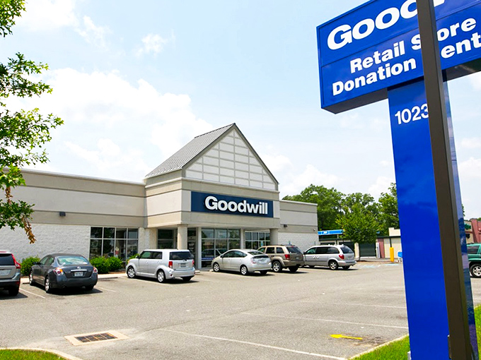 Suburban treasure hunting at its finest! This Goodwill might just hold that vintage lamp your living room has been missing.