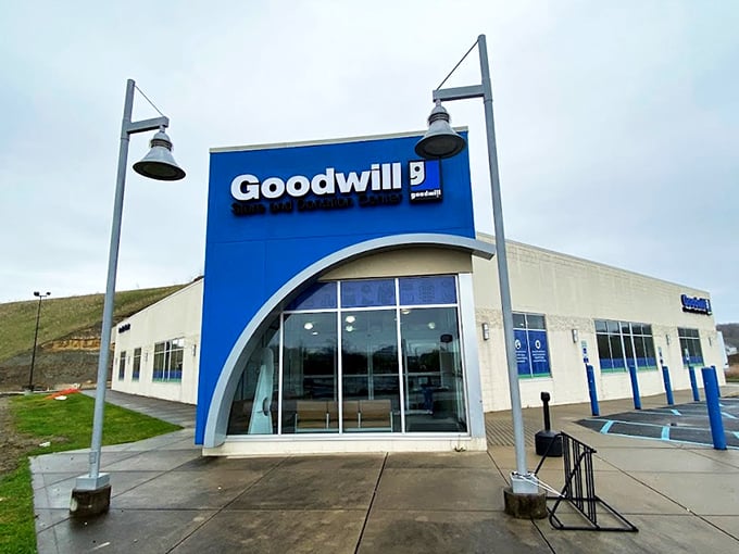 Goodwill of White Hall: "The yellow-shirted brigade of bargain champions! These volunteers turn one person's castoffs into another's treasures daily."