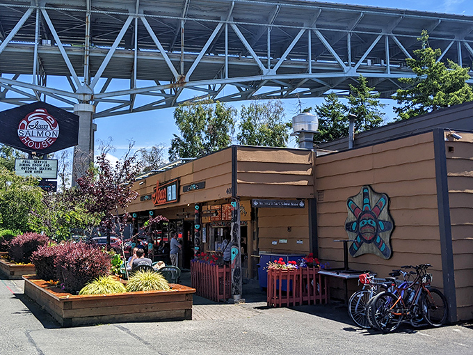 Where Seattle's tech billionaires and dock workers stand in the same line, united by the universal language of perfectly fried fish.